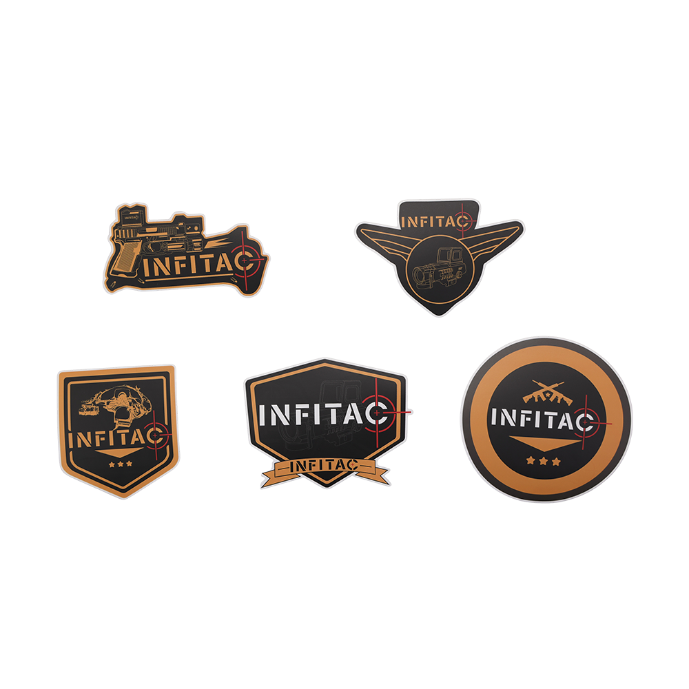 Infitac Sticker Set | 5 Unique Firearm Culture Decals