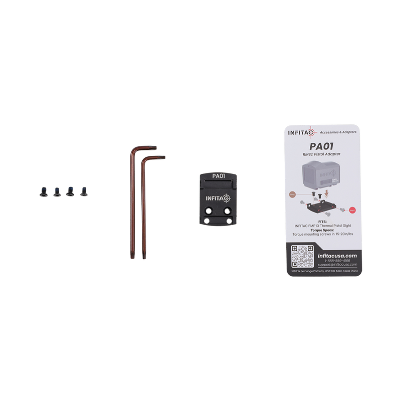 PA01 RMSc Pistol Adapter | Mount Optics Easily